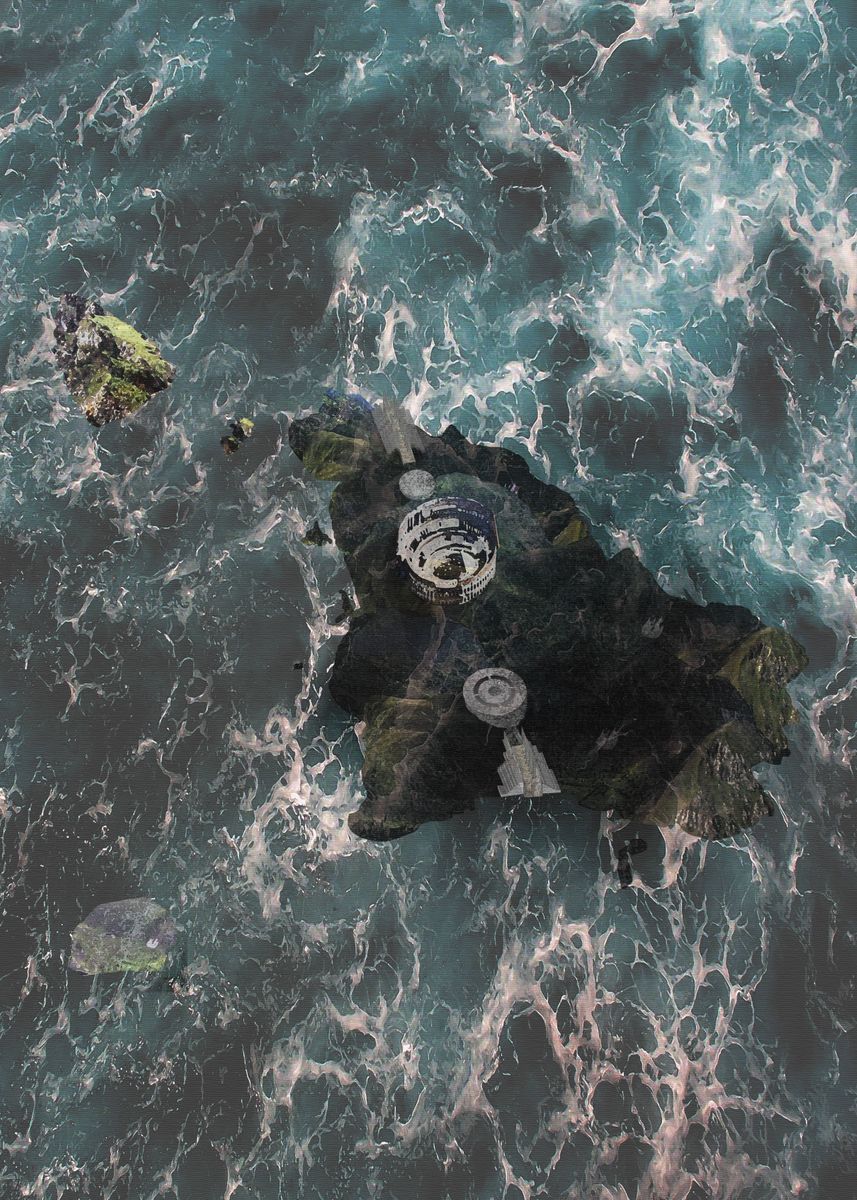 'The Island Ruin' Poster, picture, metal print, paint by Dan Byrne ...