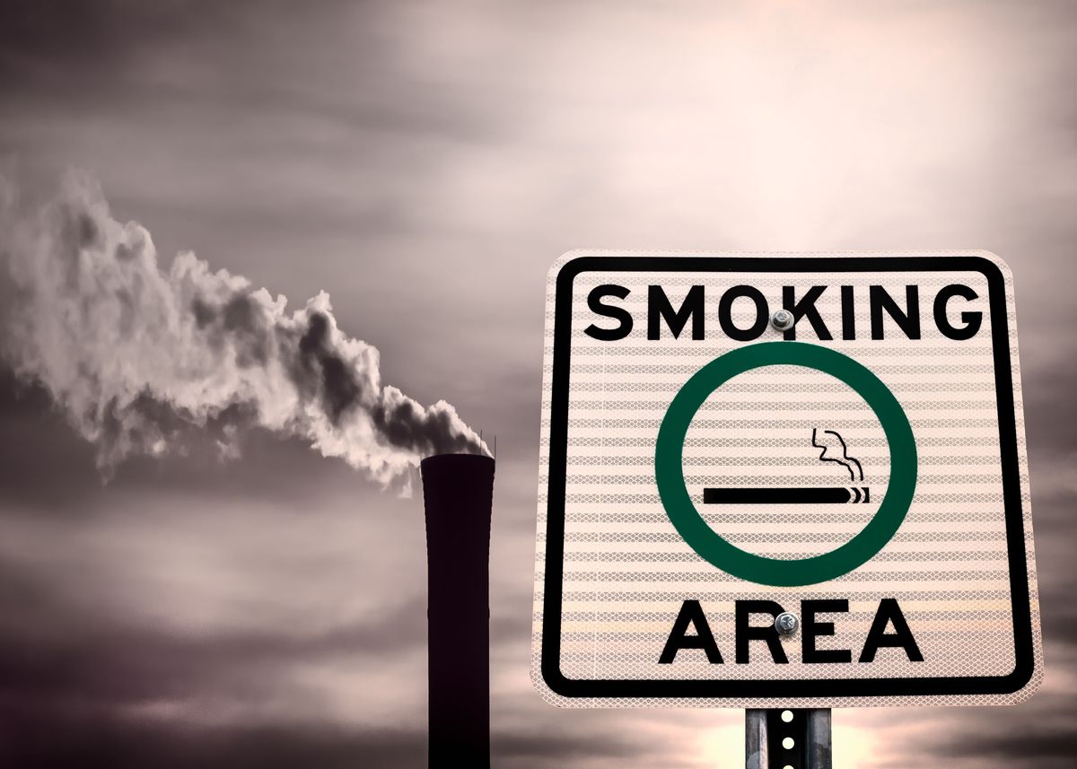 'Smoking Area' Poster by Bob Orsillo | Displate