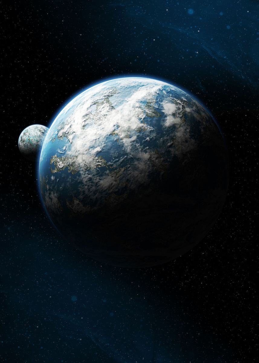 'Exoplanets 1' Poster by Ondřej Šponiar | Displate