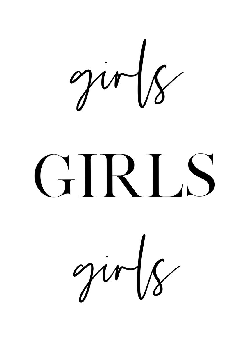 'Girls Girls Girls' Poster by VividAtelier | Displate