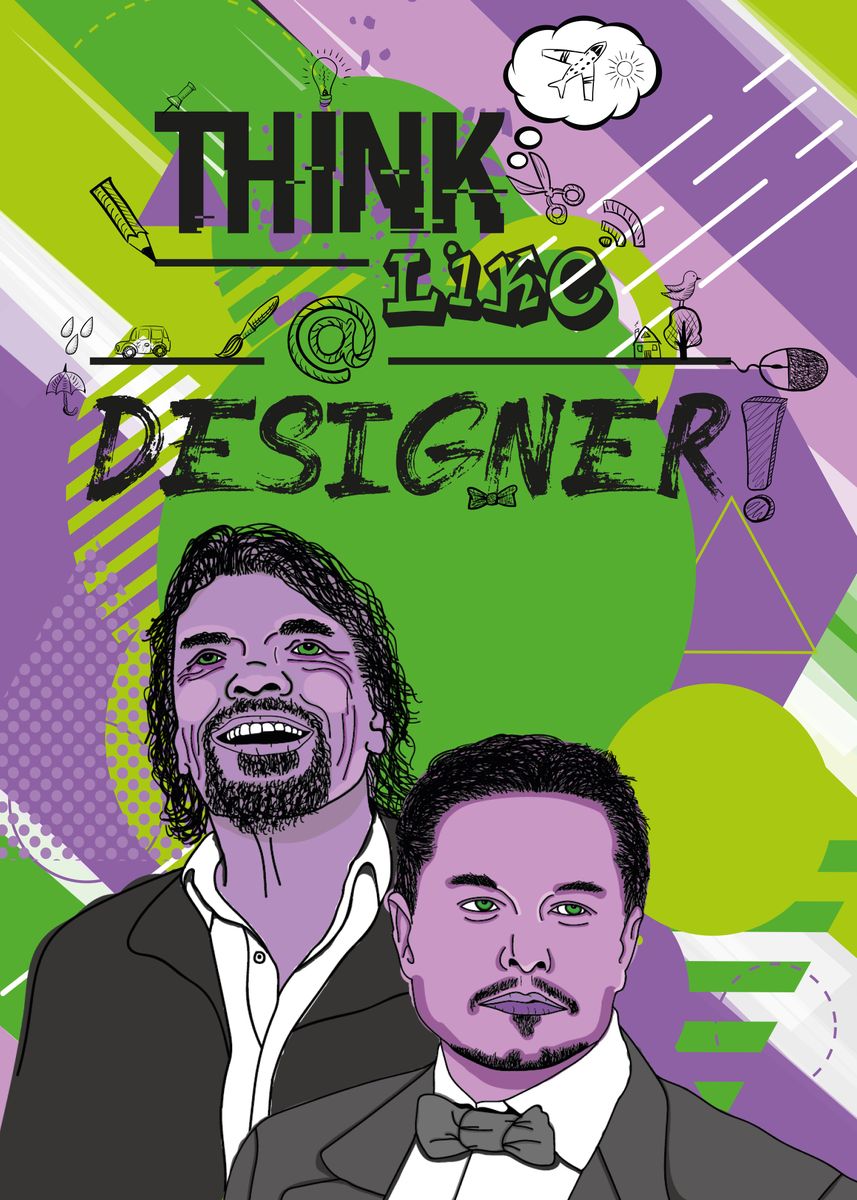 'Visionaries' Poster, picture, metal print, paint by Ruan Harmse | Displate