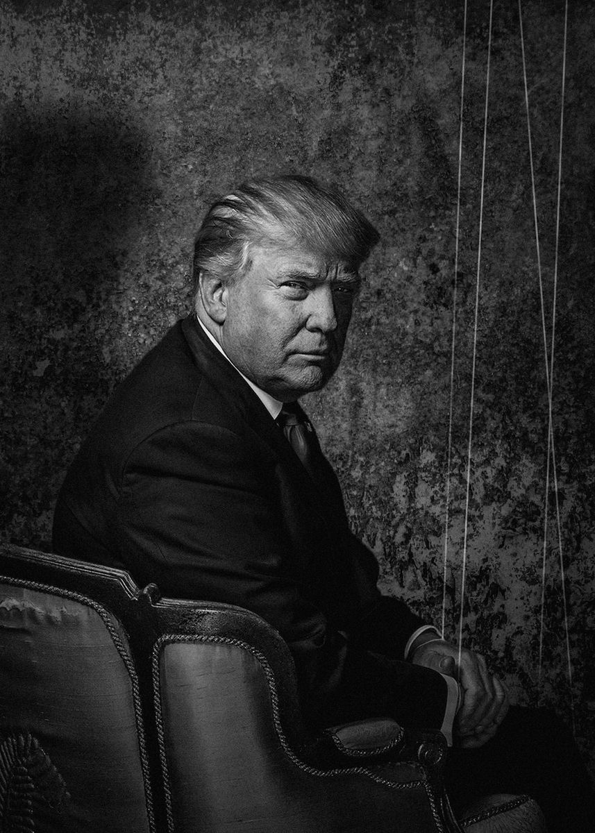 'Trump the Puppet' Poster, picture, metal print, paint by Soul Riot ...