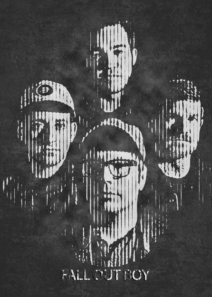 'Fall Out Boy' Poster by Izmo Scribbles | Displate