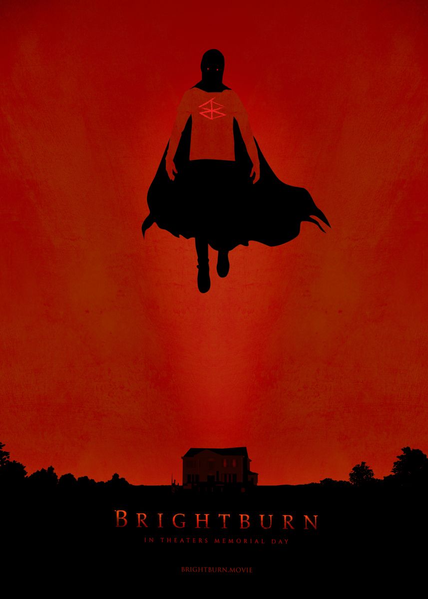 'Brightburn Movie Poster 3' Poster, picture, metal print, paint by B4 ...