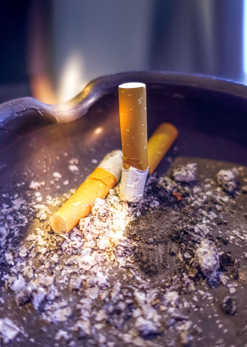 'Extinguished cigarettes' Poster by Dragos Nicolae Dragomirescu | Displate