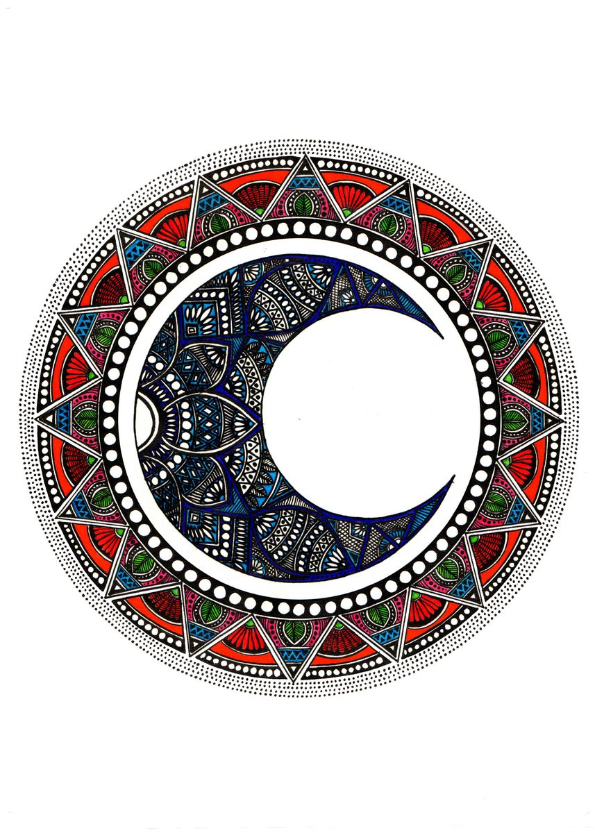 'Mandala Pattern' Poster by Sowmya Raghunathan | Displate