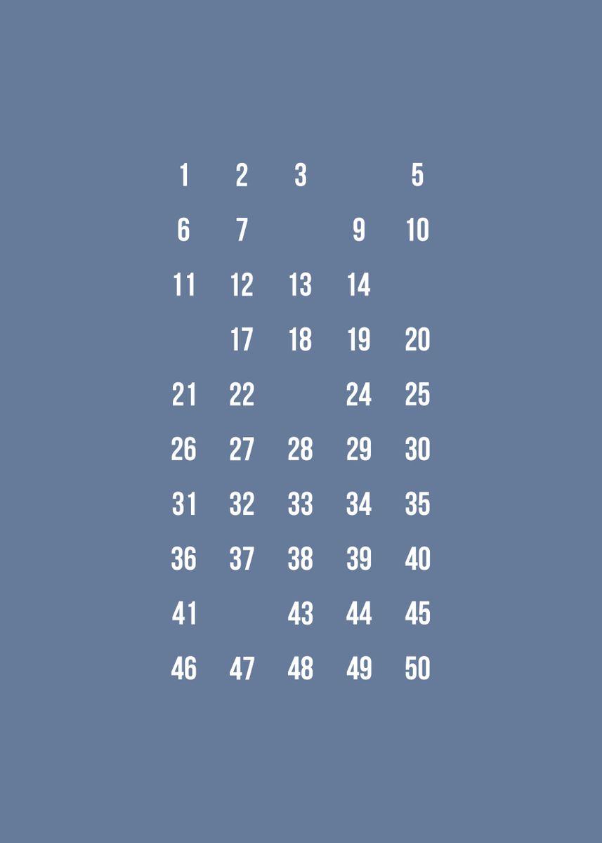 'The Lost Numbers' Poster, picture, metal print, paint by Milan Sekiz ...