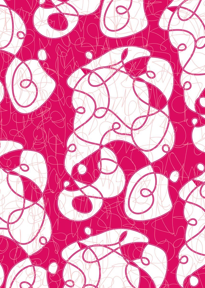 'Scribble Swirl' Poster, picture, metal print, paint by Tangerine Dusk ...