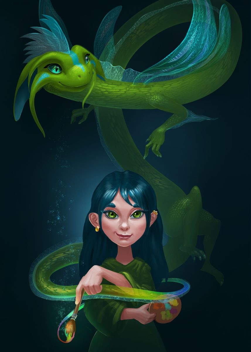 'Draw your dream' Poster, picture, metal print, paint by Germesia ...