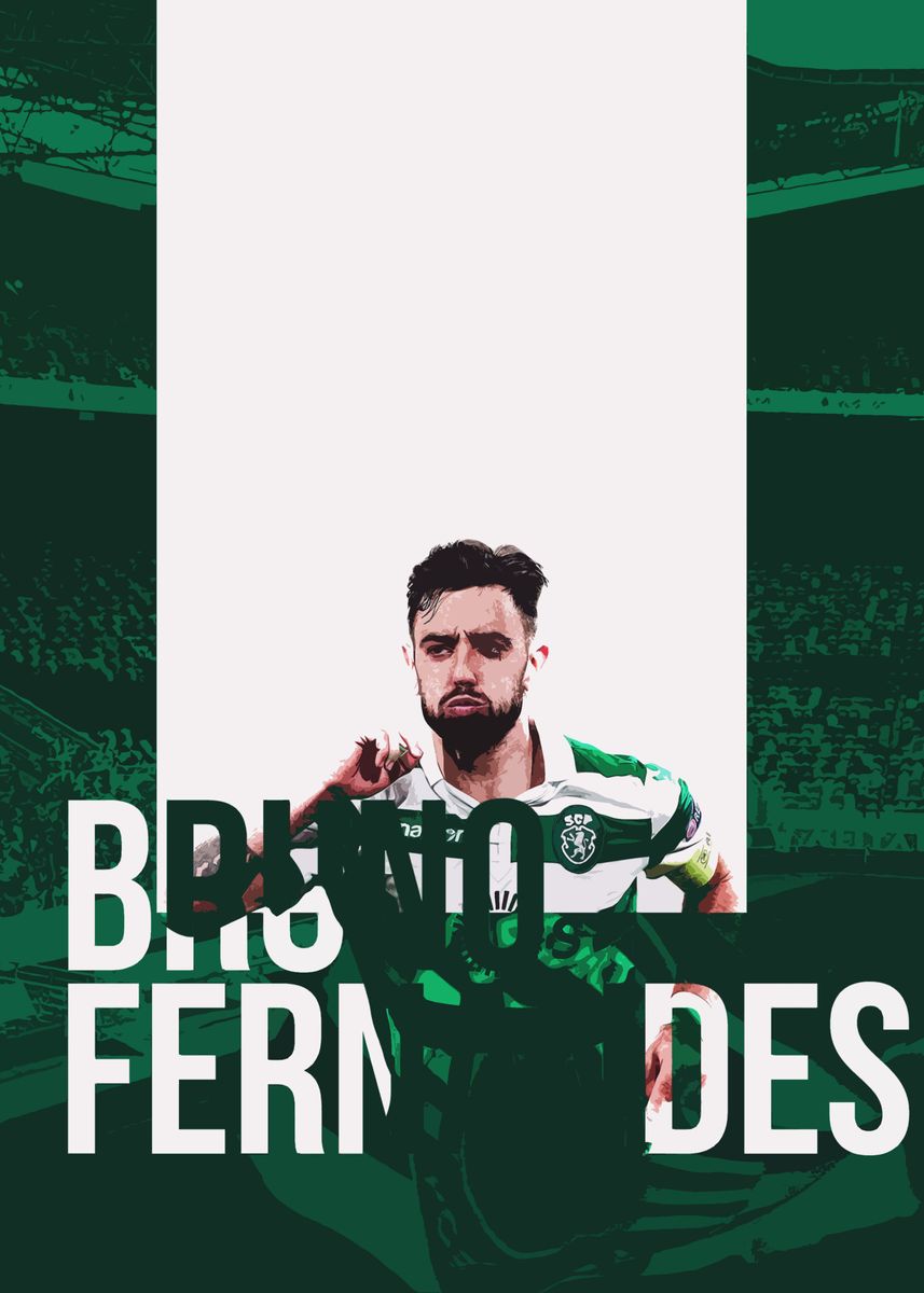 'Bruno Fernandes Painting' Poster, picture, metal print, paint by ...