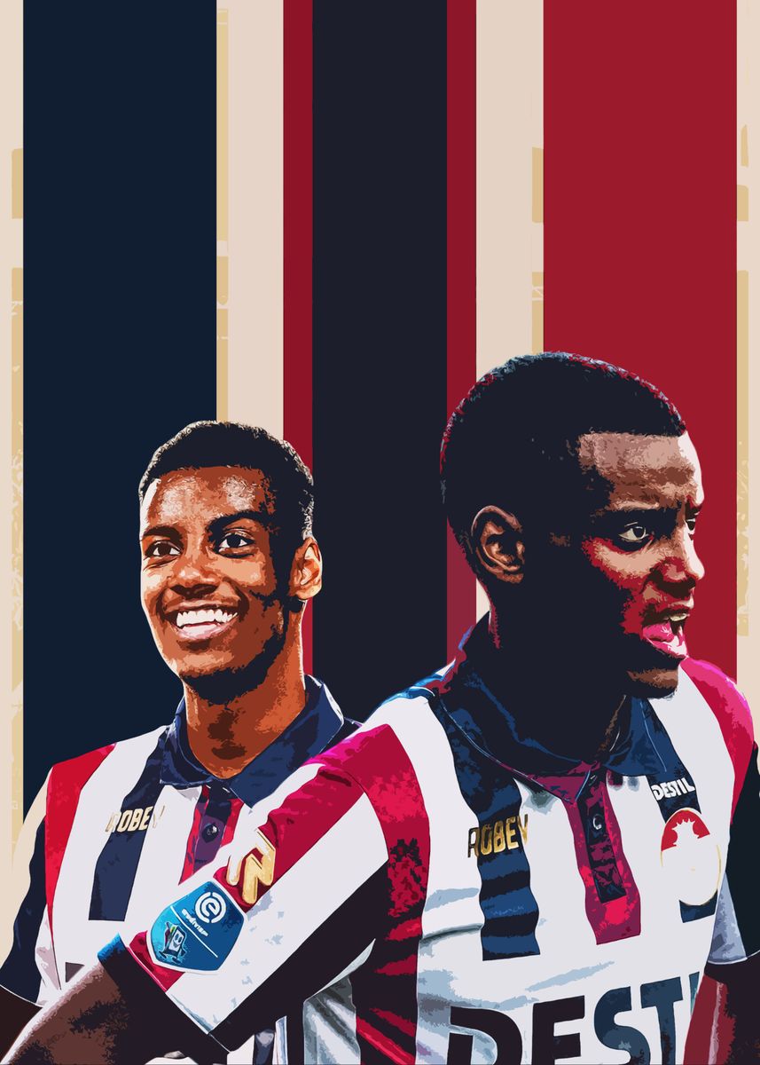 'Alexander Isak Painting' Poster by Xenfrom | Displate