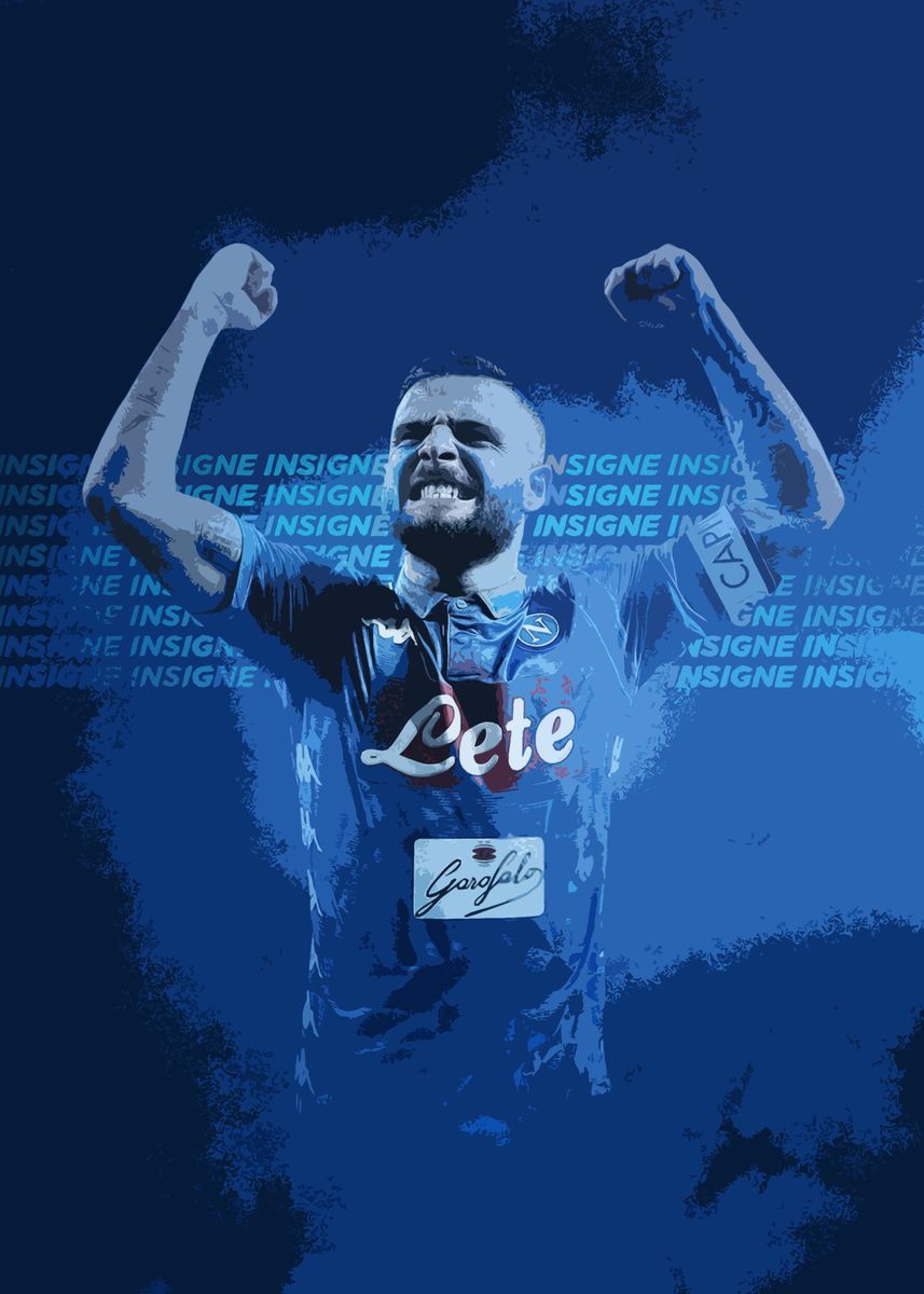 'Lorenzo Insigne Painting' Poster, picture, metal print, paint by ...