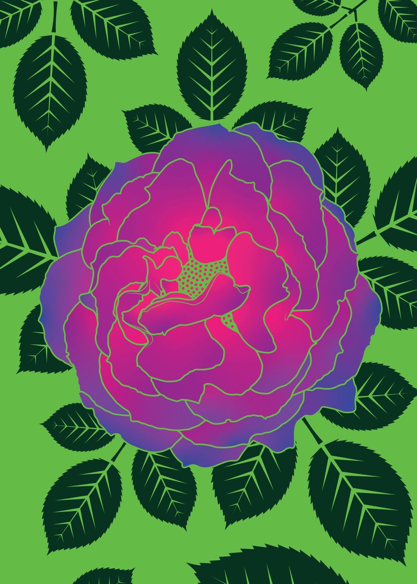 'The Poison Rose' Poster, picture, metal print, paint by ...