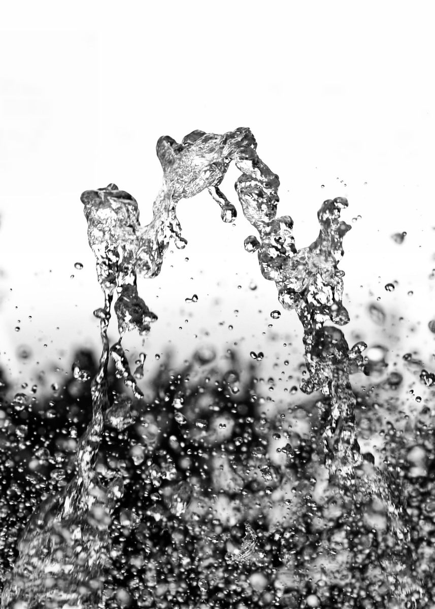 'Plop Splash' Poster, picture, metal print, paint by Simon Walford ...