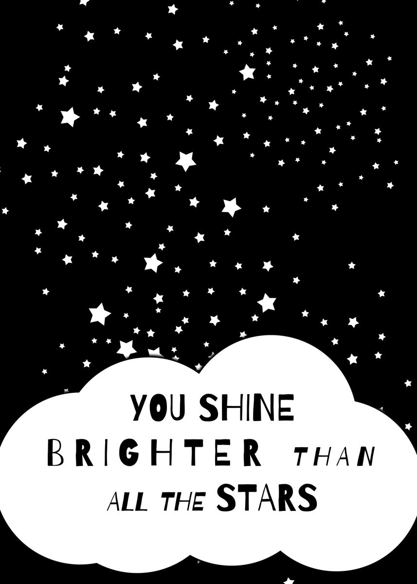 'Brightest Shining Star' Poster, picture, metal print, paint by Dexyn ...