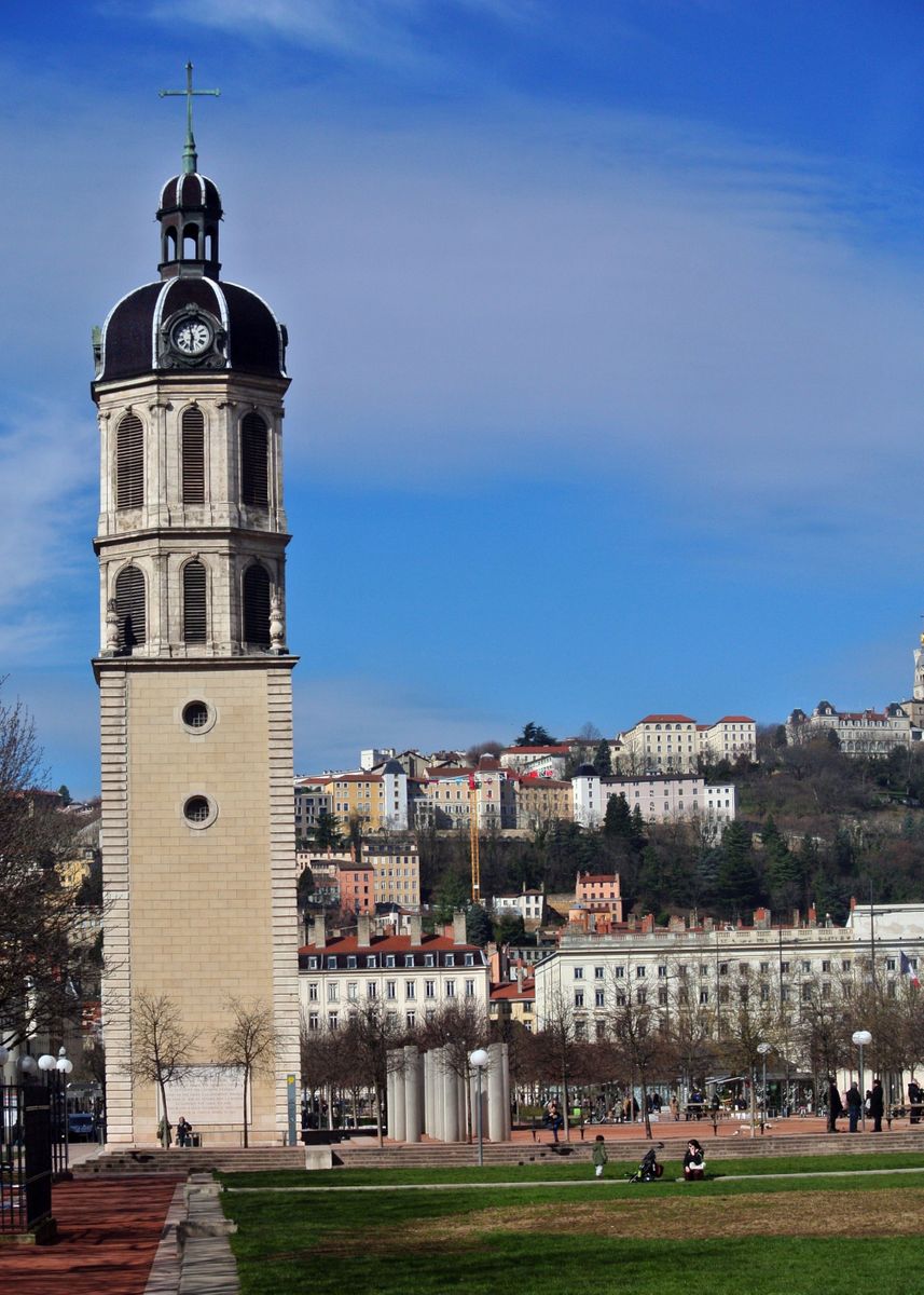 'Lyon Tower' Poster, picture, metal print, paint by GregPics | Displate