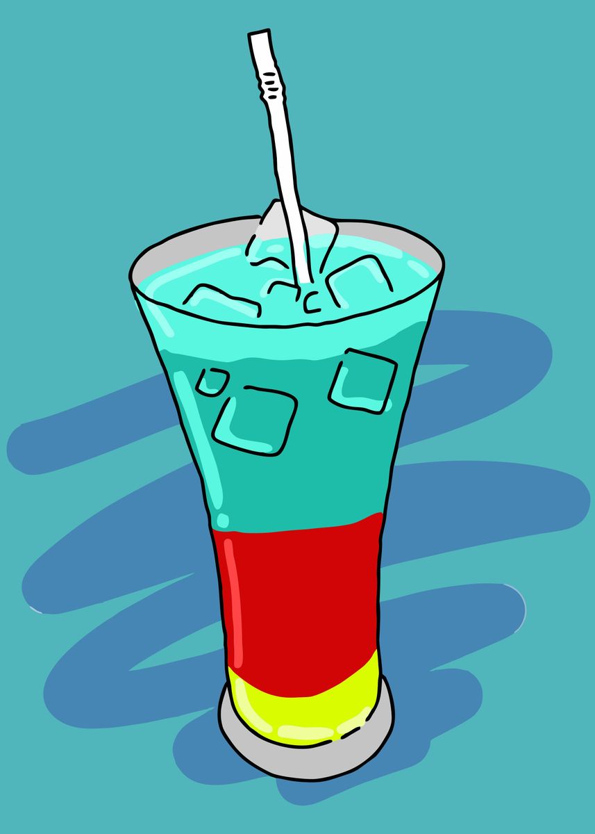 'Mocktail' Poster, picture, metal print, paint by Barnawi Madjiani ...