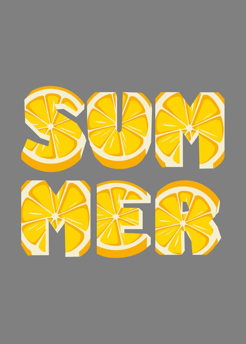 'Lemon Summer' Poster by Black Iris | Displate