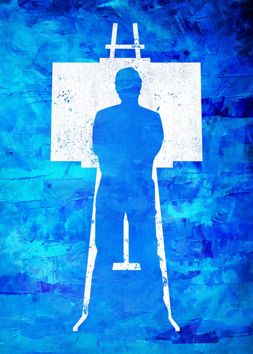 'Blank Canvas Blue' Poster by B4 Abraham | Displate