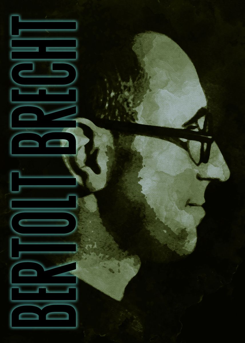 'Bertolt Brecht' Poster, picture, metal print, paint by Petra ...