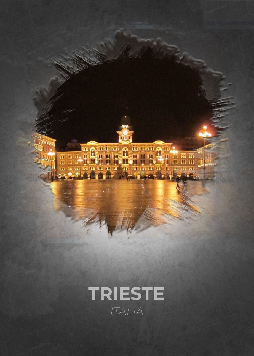 'Elegant Italy Trieste' Poster, picture, metal print, paint by ...