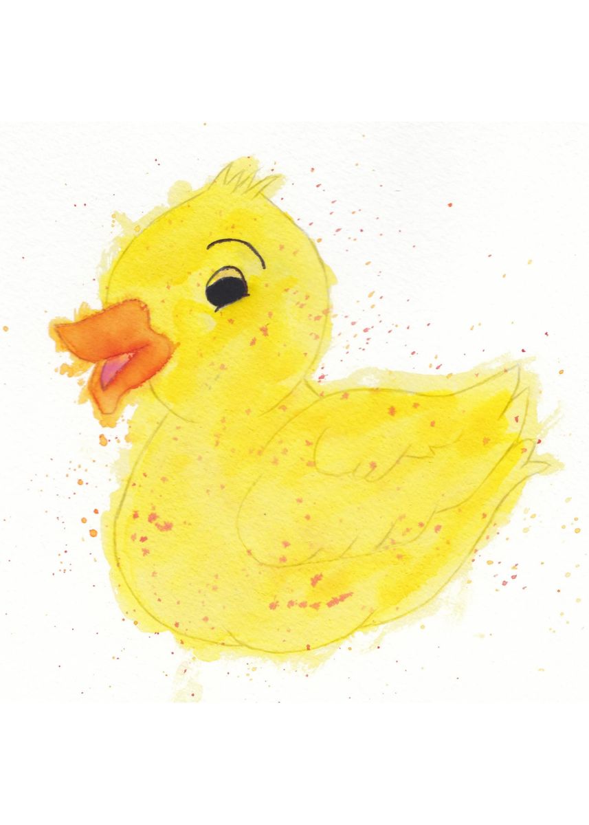 'Duckling' Poster, picture, metal print, paint by Cheraldine | Displate