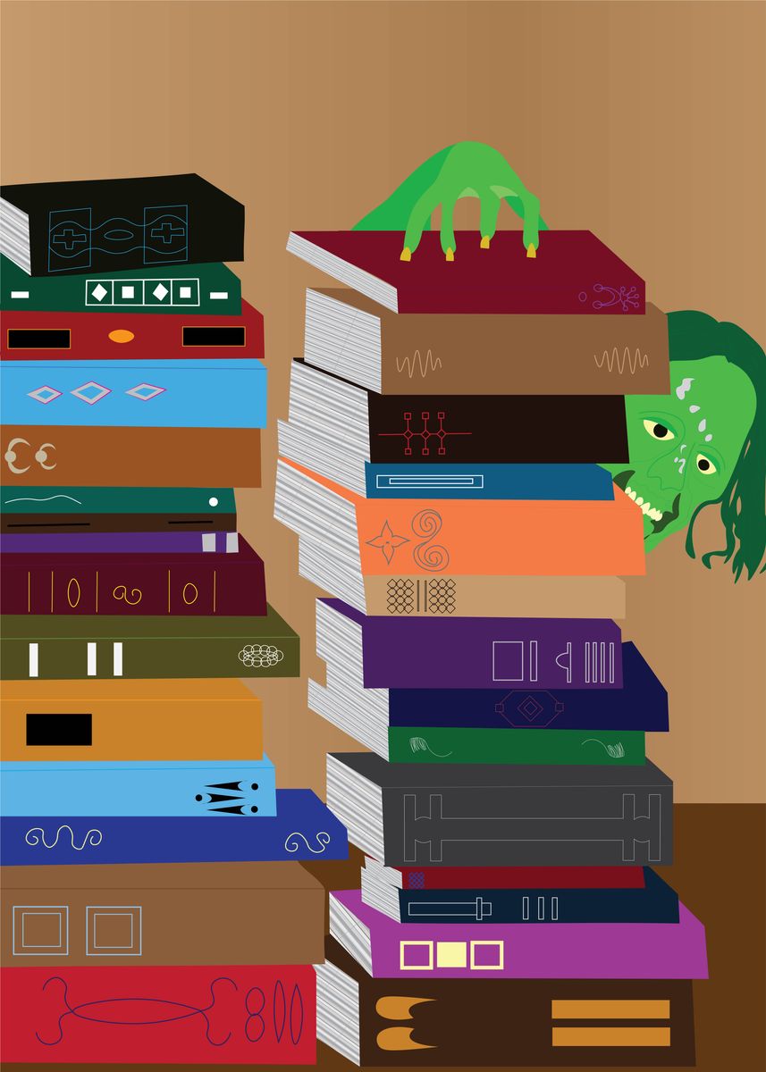 'Undead Library' Poster by Km3ellis | Displate