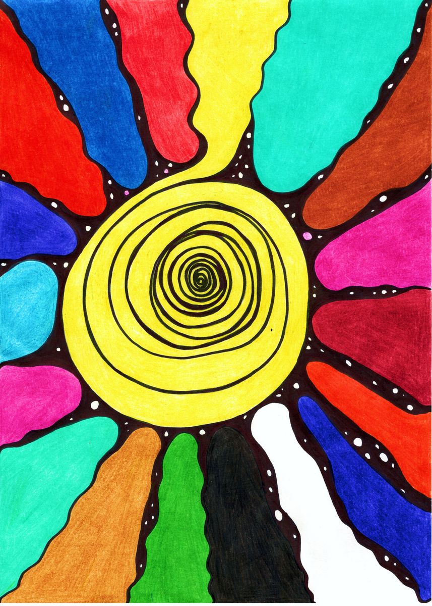 'Sunny' Poster, picture, metal print, paint by Olena Mukha | Displate