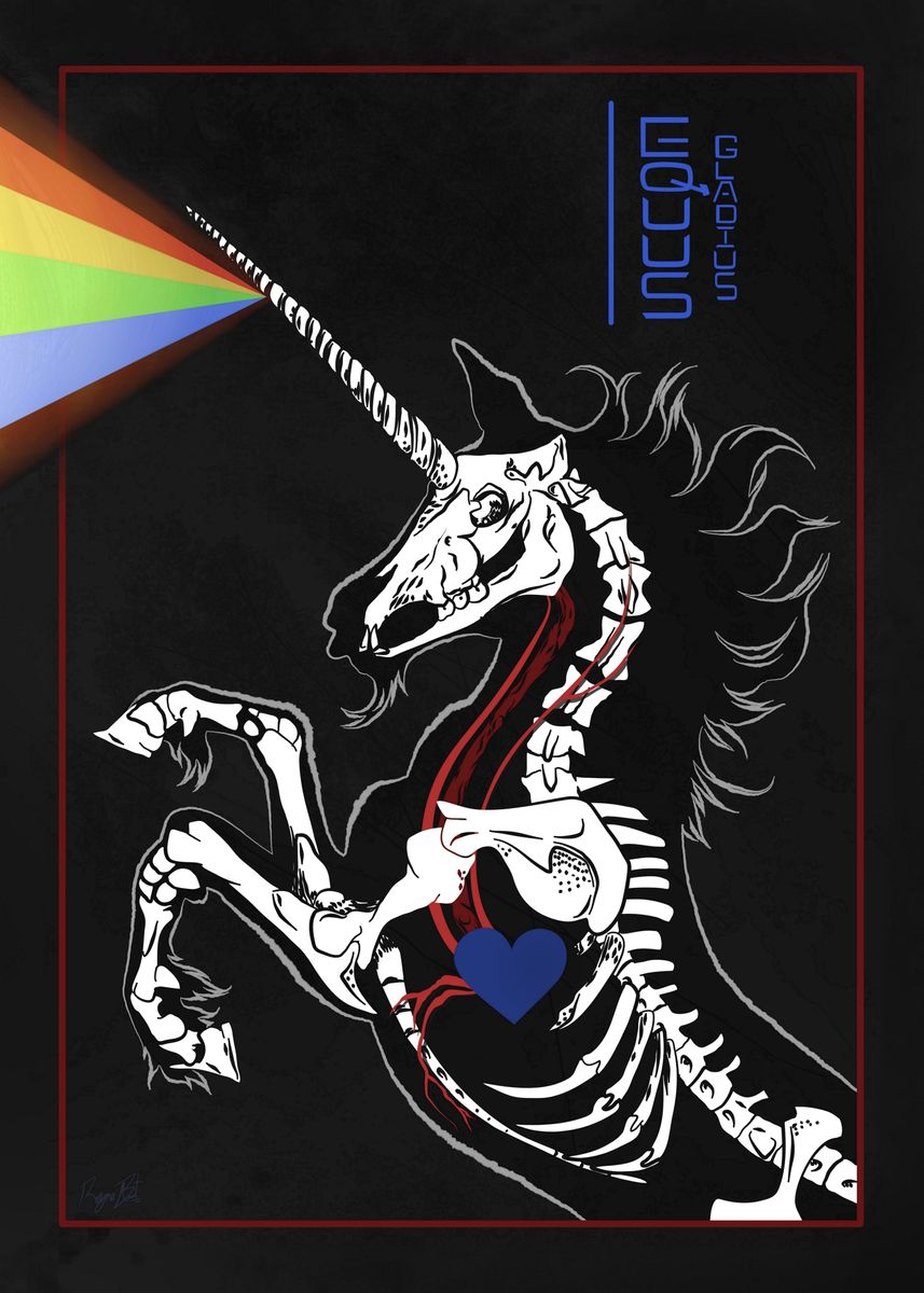 'Equus Gladius' Poster, picture, metal print, paint by Rayna Buxton ...