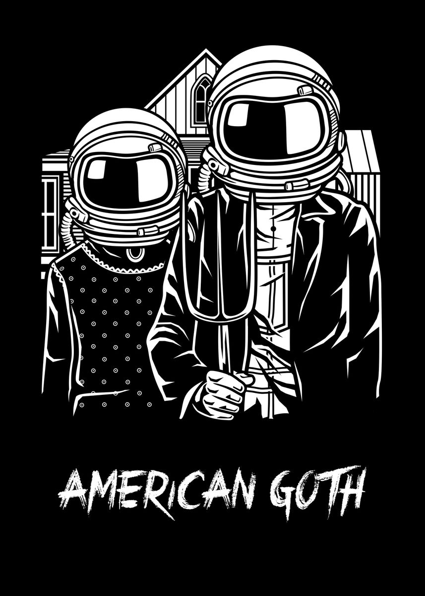 'American Goth' Poster by Nine Arts | Displate