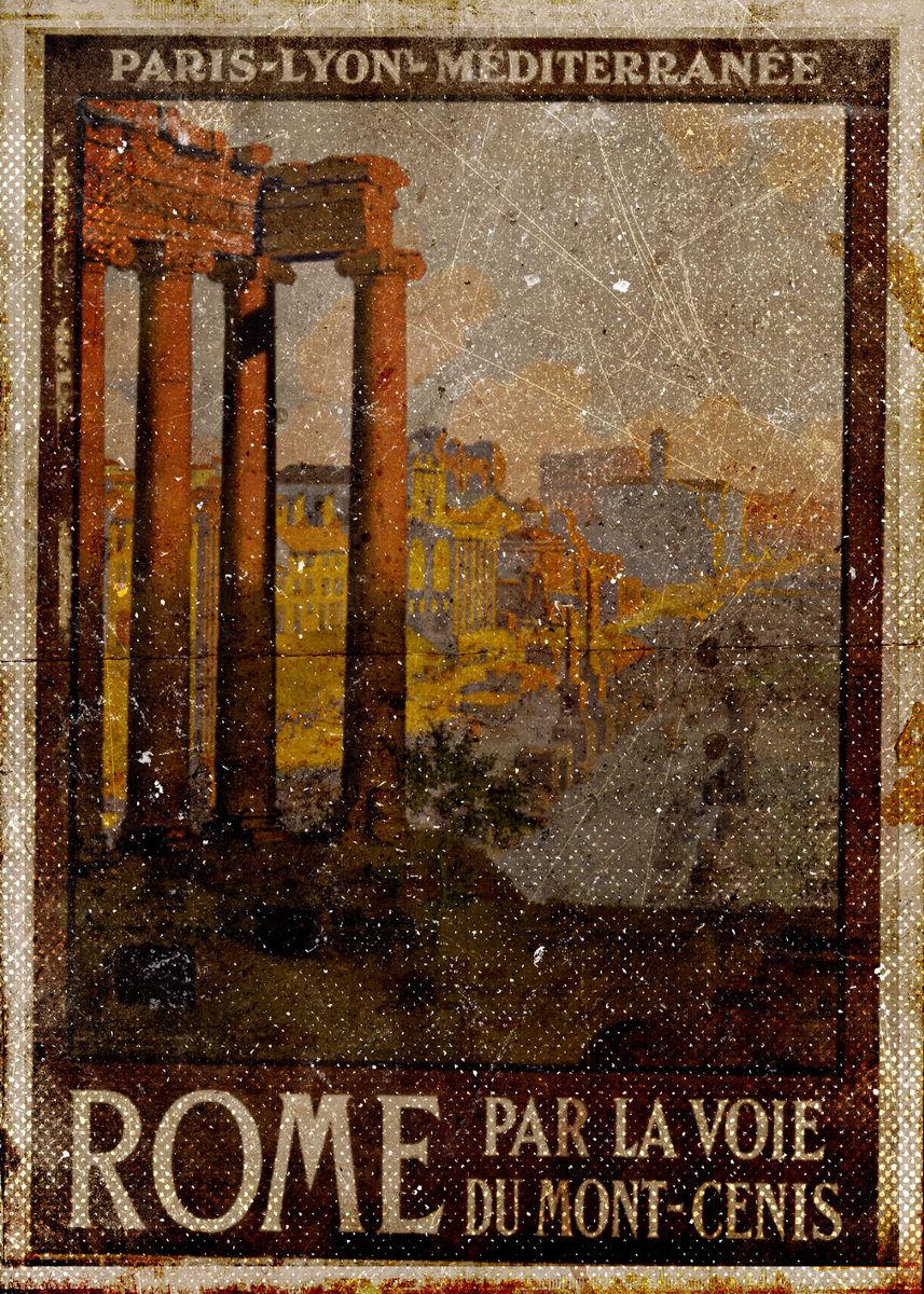 'Rome' Poster, picture, metal print, paint by The Poster | Displate