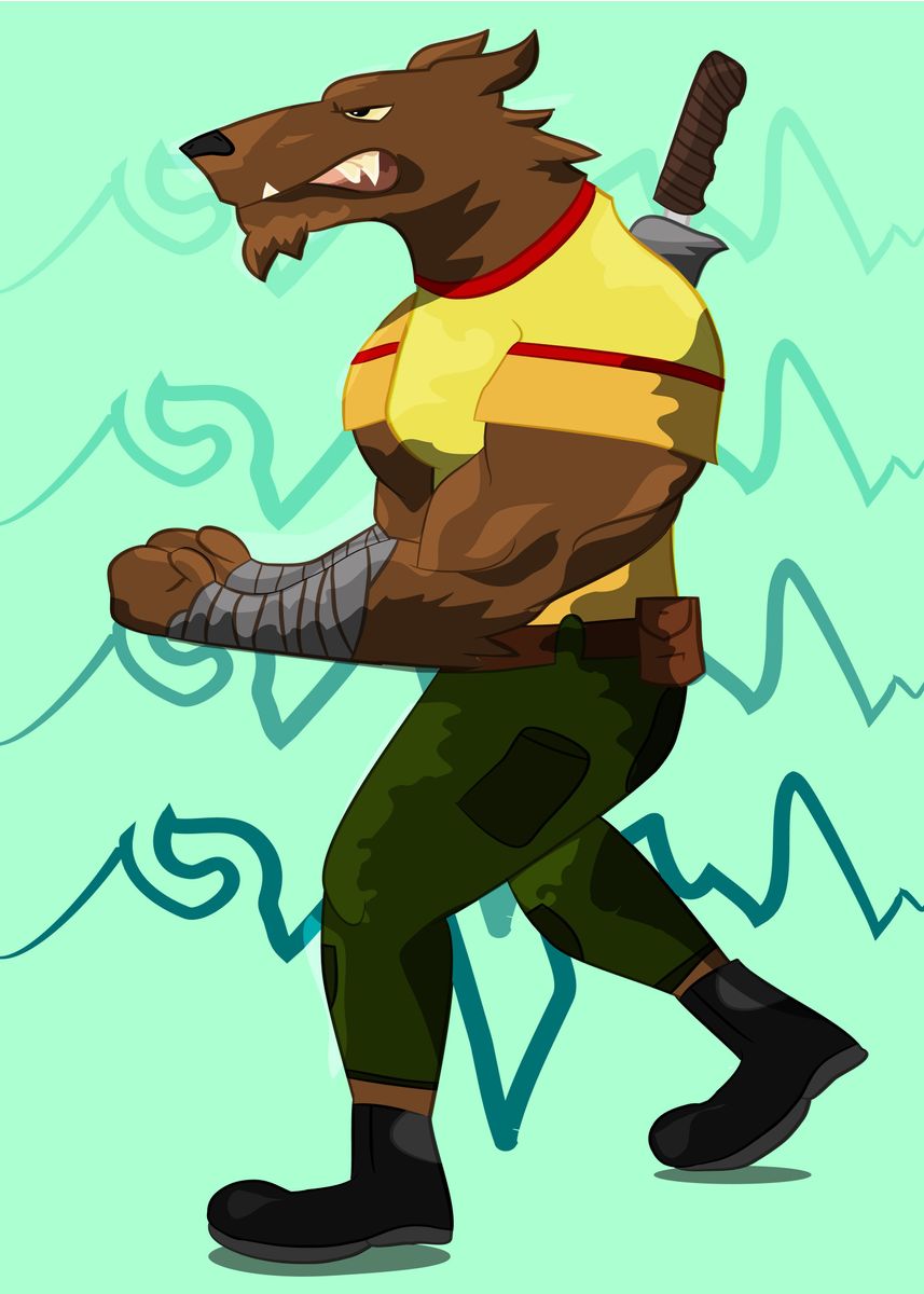 'Wolfman ' Poster by Vignesh Sevudoss | Displate