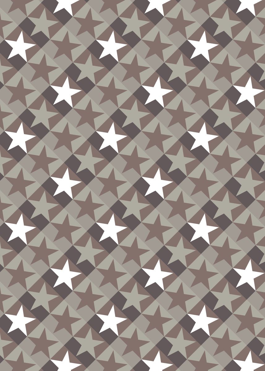 'pattern star im1' Poster, picture, metal print, paint by Izmo ...