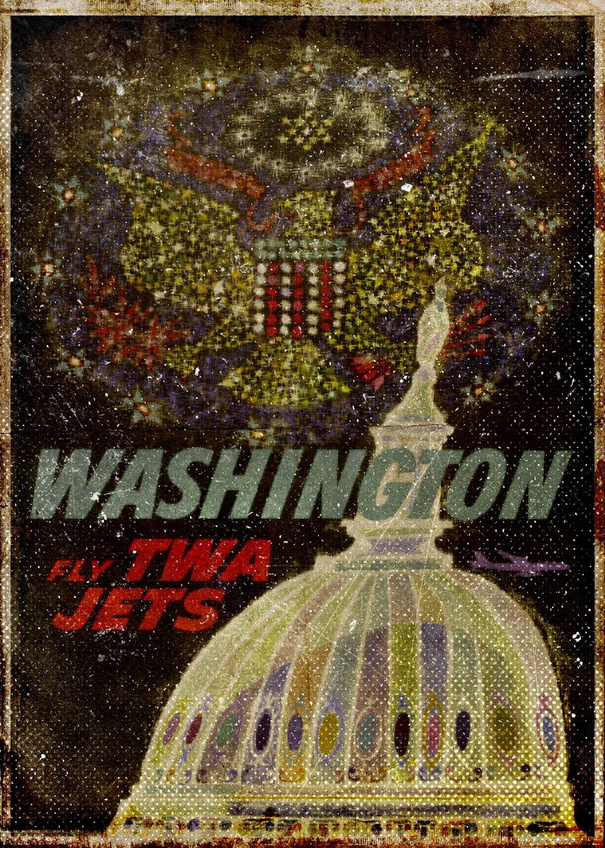 'Washington Fly TWA Jets' Poster by The Poster | Displate