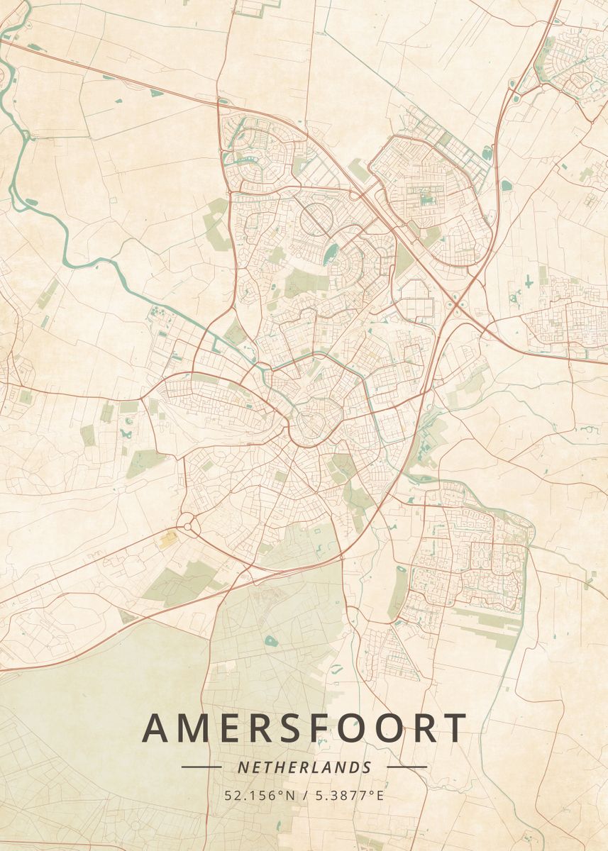 'Amersfoort Netherlands' Poster, picture, metal print, paint by ...