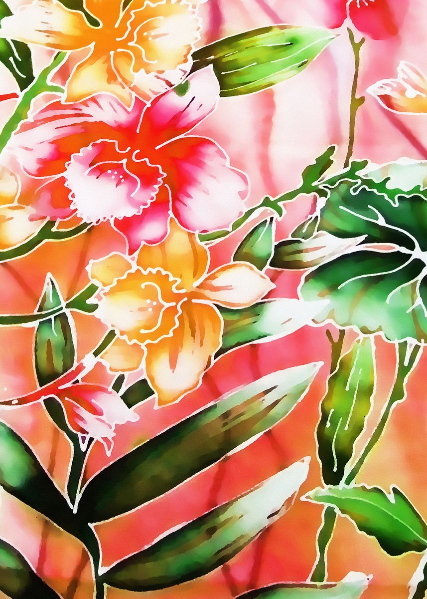 '02 Asia Batik Painting Art' Poster, picture, metal print, paint by D ...