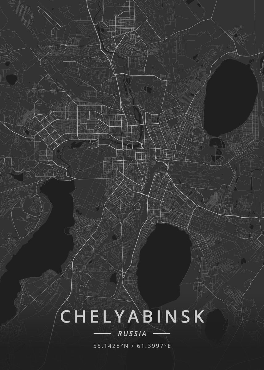 'Chelyabinsk Russia' Poster, picture, metal print, paint by Designer ...