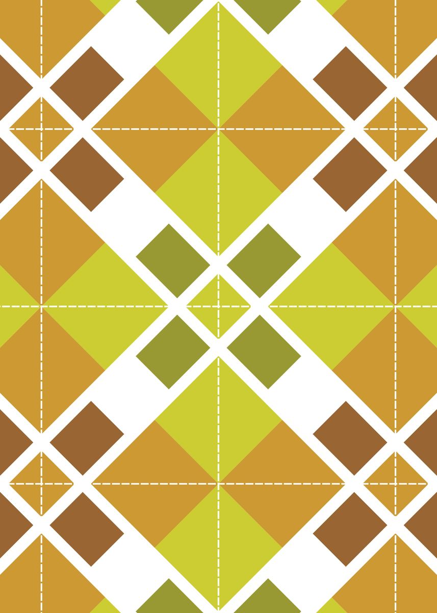 'square patterned im3' Poster, picture, metal print, paint by Izmo ...