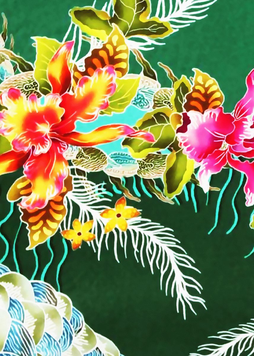 '12 Asia Batik Painting Art' Poster, picture, metal print, paint by D ...