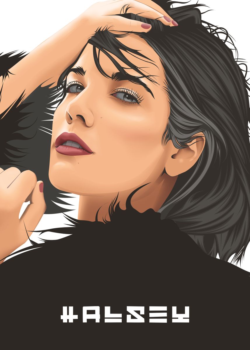 'Halsey' Poster, picture, metal print, paint by John | Displate