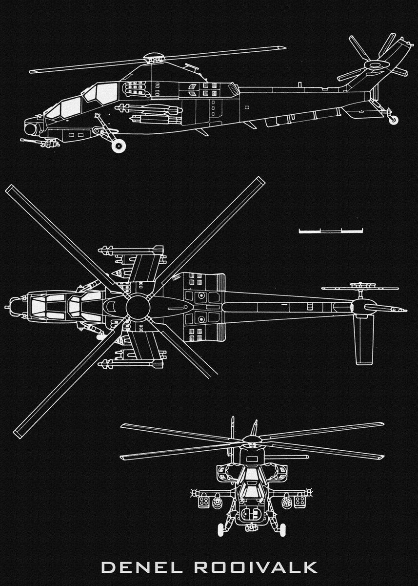 'DENEL ROOIVALK' Poster, picture, metal print, paint by Blueprint ...