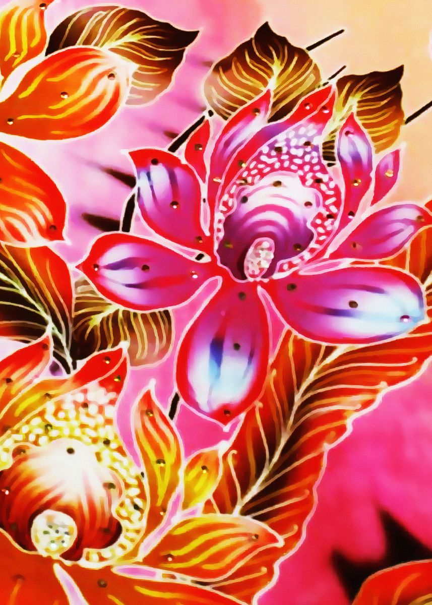 '11 Asia Batik Painting Art' Poster by D. Nazri | Displate