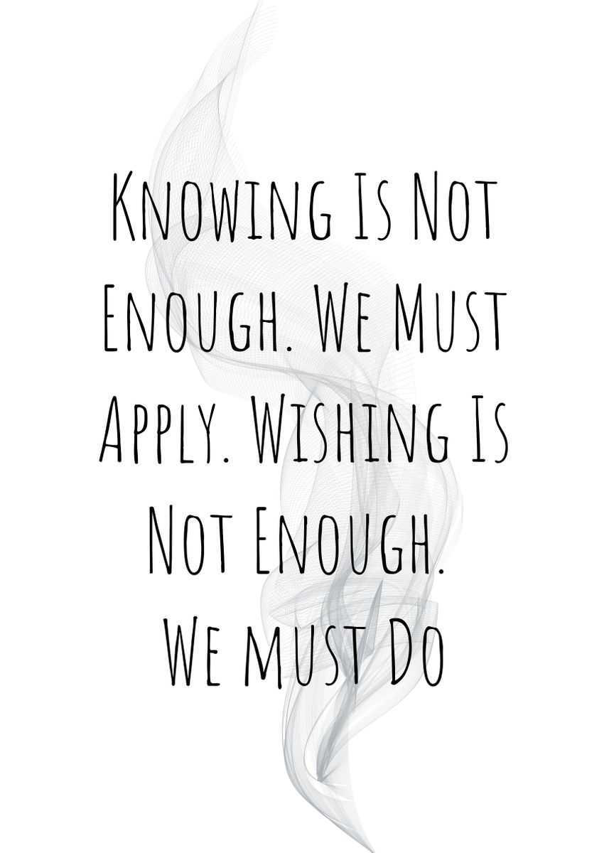 'We Must Do' Poster, picture, metal print, paint by Artplates | Displate