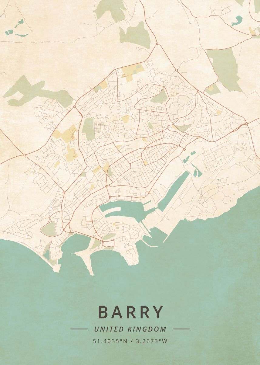 'Barry United Kingdom' Poster, picture, metal print, paint by Designer ...