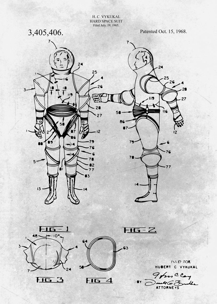 'No382 Hard space suit' Poster, picture, metal print, paint by Xavier ...