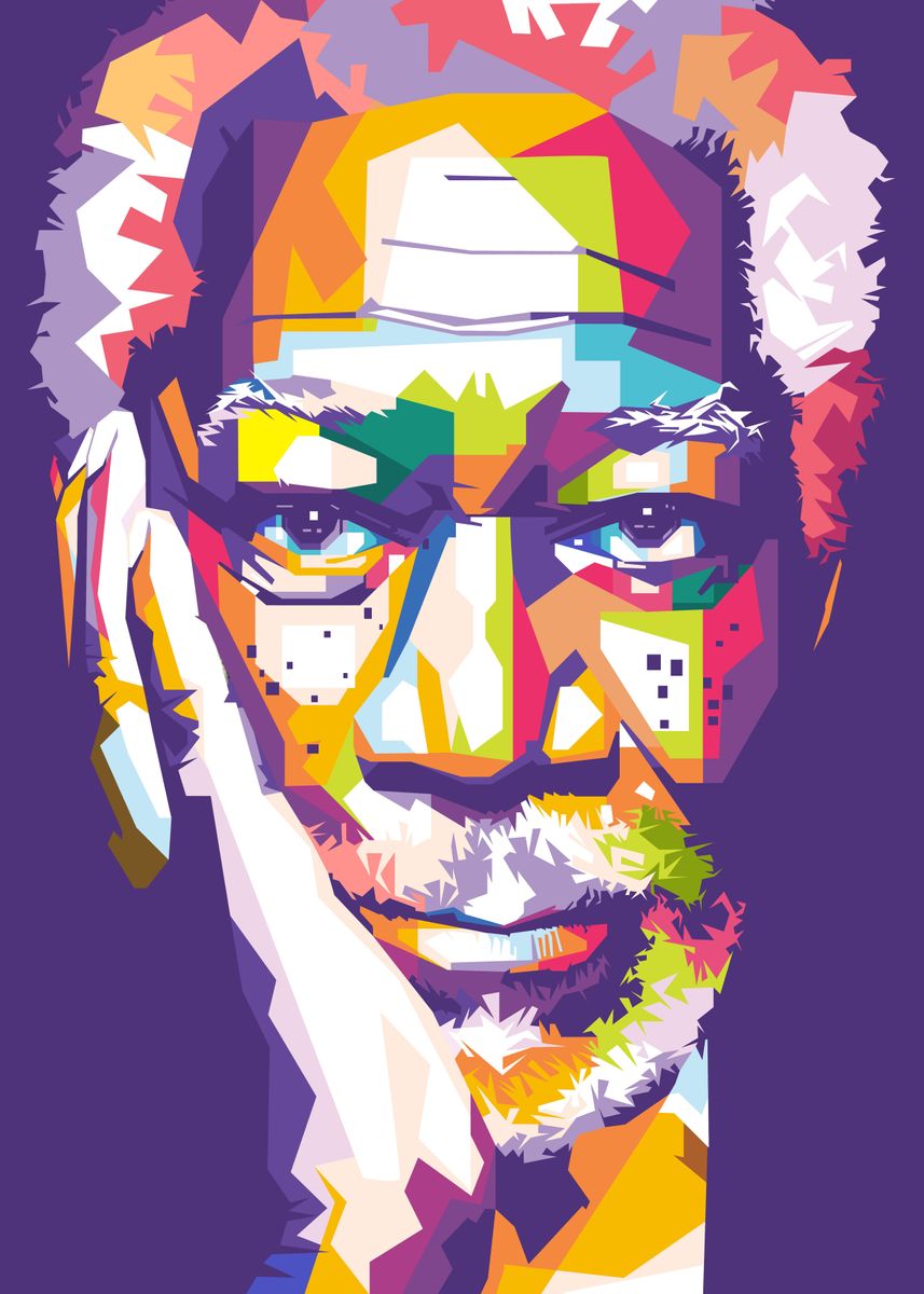 'Morgan Freeman' Poster, picture, metal print, paint by Sherlock Wijaya ...