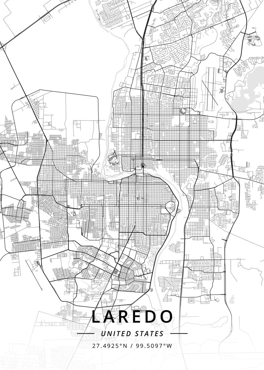 'Laredo United States' Poster, picture, metal print, paint by Designer ...