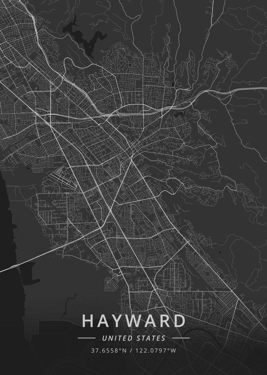 'Hayward United States' Poster, picture, metal print, paint by Designer ...