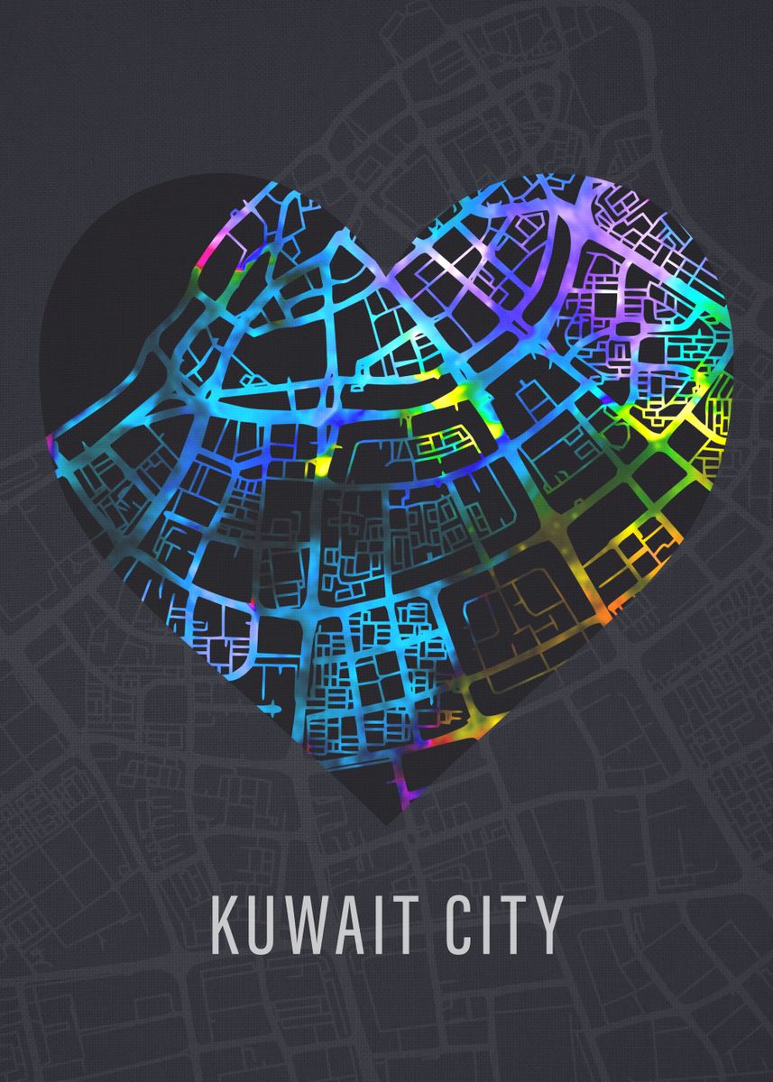 'Kansas City Street Map' Poster, picture, metal print, paint by Design ...