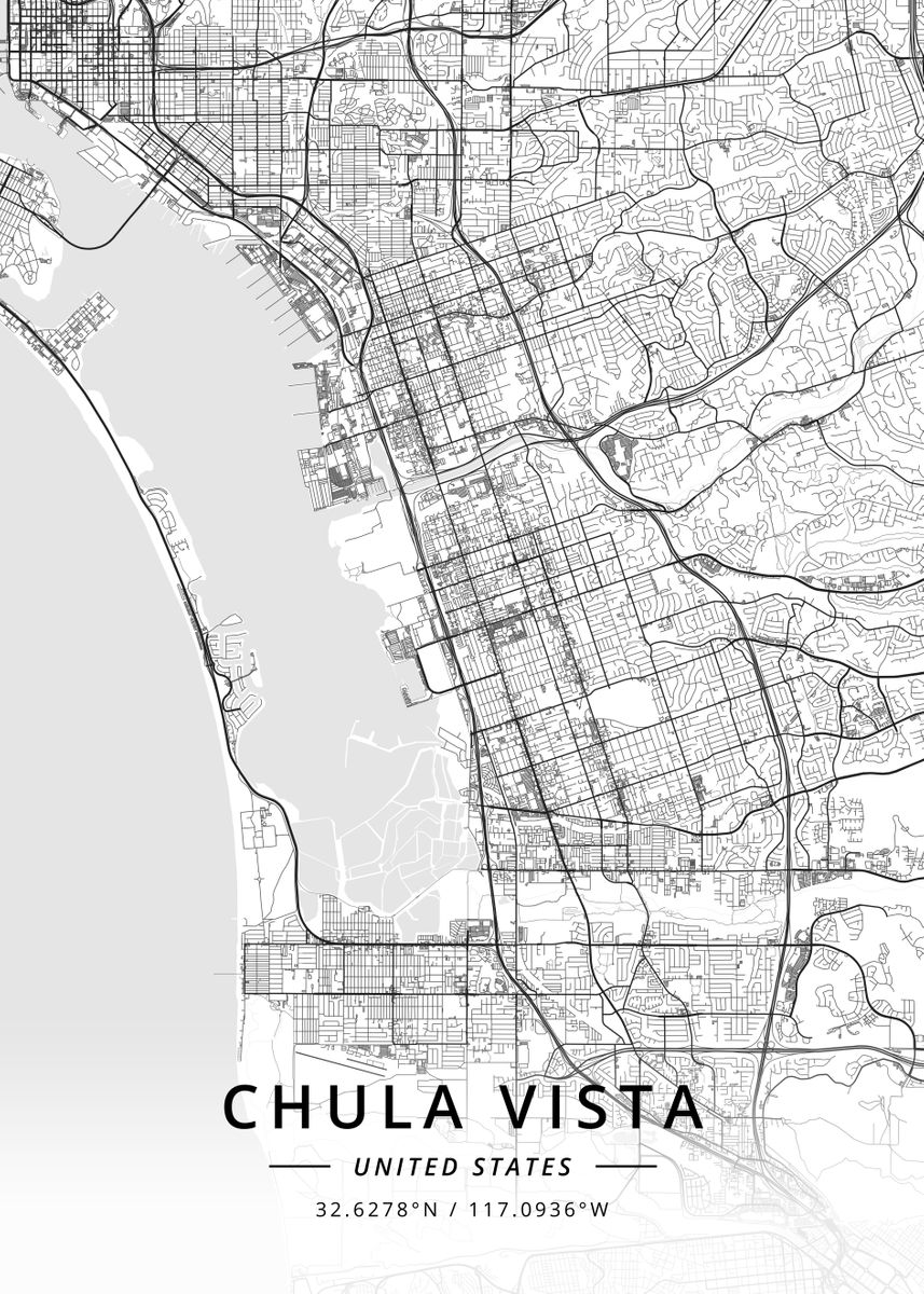 'Chula Vista United States' Poster, picture, metal print, paint by ...